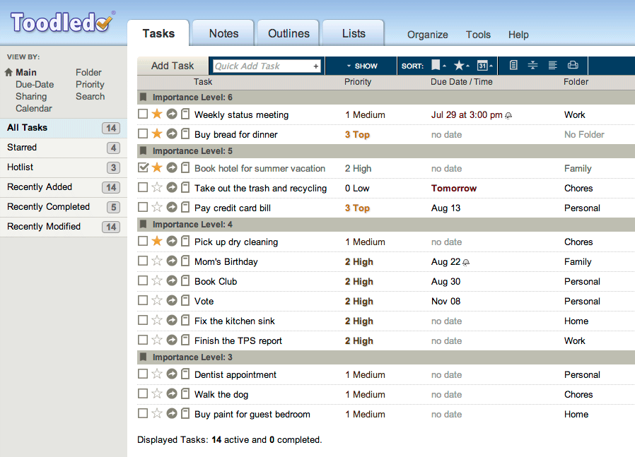 Toodledo : Press Kit